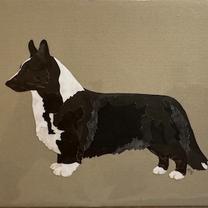 Basenji Handmade Original Cut Paper Collage Dog Art All Colors ...