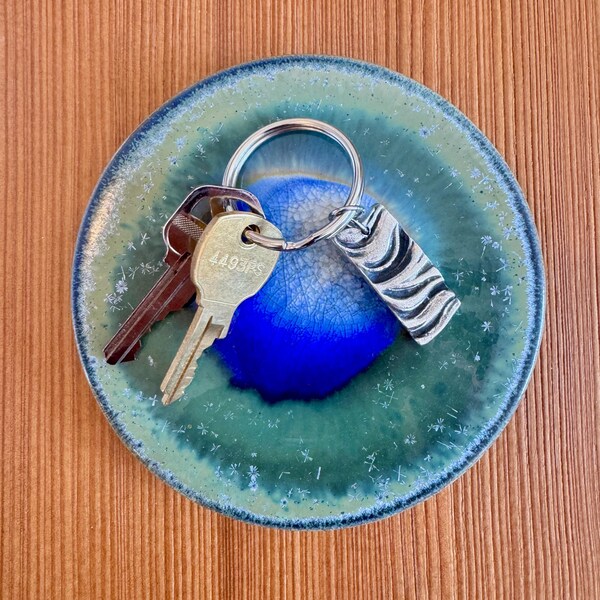 Pine Tree Keychain, Evergreen Forest Key Ring, Rustic Handmade Pewter ...