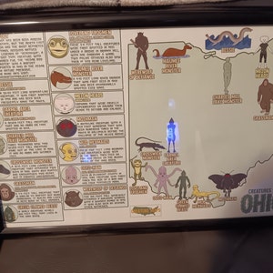 North Carolina Art Print: Cryptids and Creatures of North Carolina - Etsy