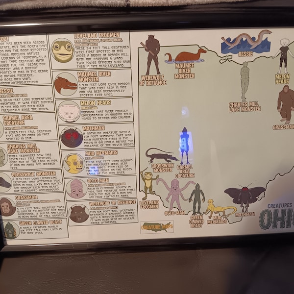 Virginia Art Print: Cryptids and Creatures of Virginia - Etsy