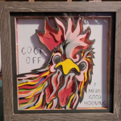 3D Chicken Layered SVG for Cardstock/ Farmhouse Decoration/ - Etsy