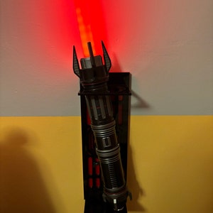 Lightsaber Wall Mount Vertical Lightsaber Stand Customizable Lightsaber ...