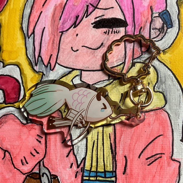 Yashiro Fish Acrylic Keychain - Etsy