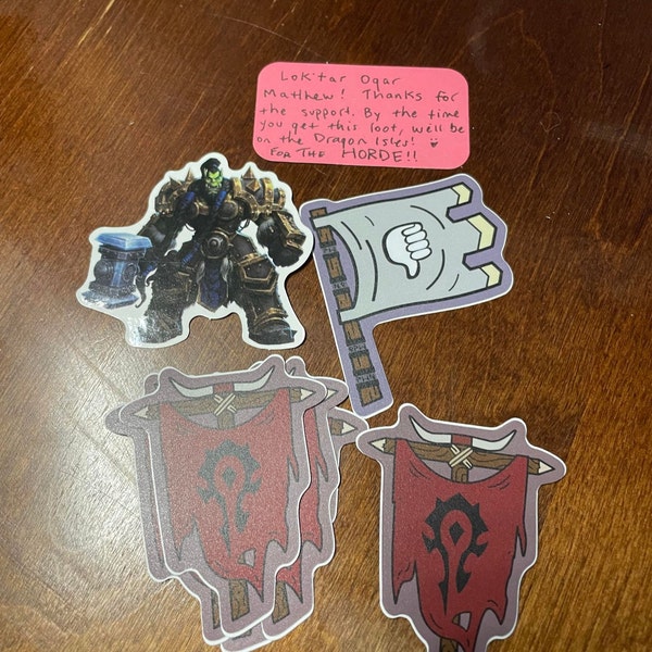 Horde Faction Battle Flag Wow Fanart Sticker - Etsy