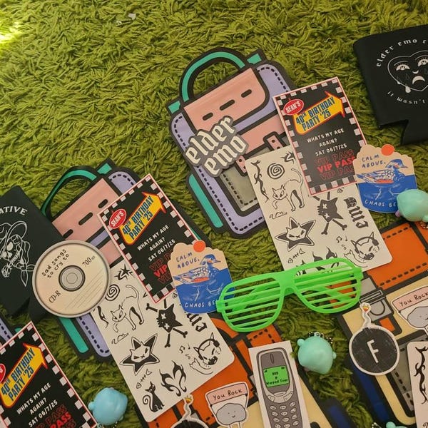 Still Emo Party Decor Printable Banner Backdrop / Digital Download ...