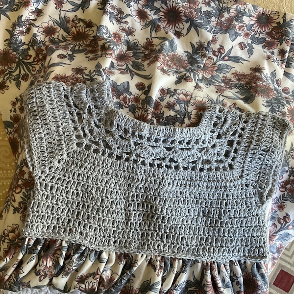 Easy Crochet Dress Pattern, Dress Pattern, Crochet Yoke Dress Pattern ...