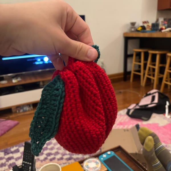 Crochet Orange Bag PATTERN, Drawstring Bag PATTERN, Crochet Drawstring ...