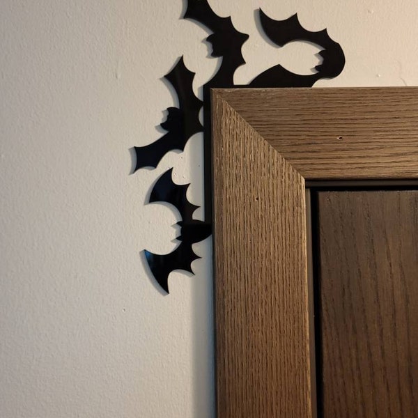 Raven Door or Window Trim Corner, Acrylic, Laser Engraved, Bird - Etsy