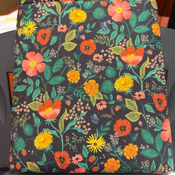 Book Sleeve for Books, Padded Book Sleeve, Pretty Floral Book Cover ...