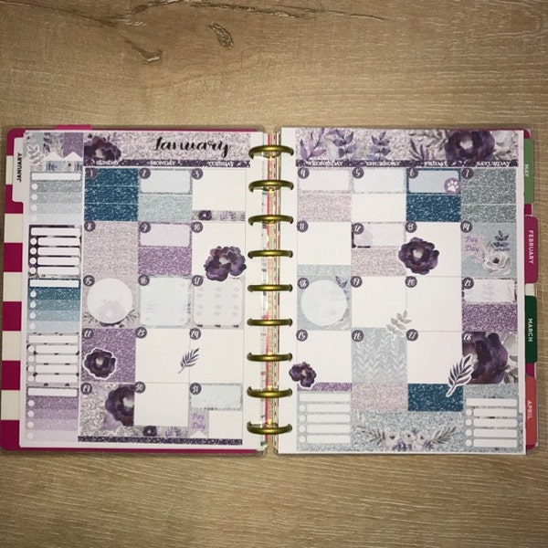 HAPPY PLANNER MONTHLY Kit, January Monthly Kit, Happy Planner ...