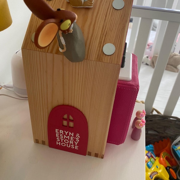 Stackable Storage Book Crates Personalised CHOOSE YOUR COLOURS Playroom ...