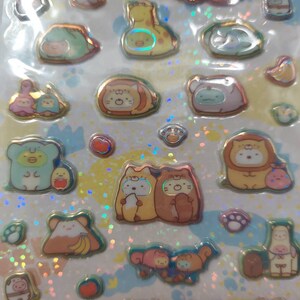 New Rilakkuma Puffy Seal Sticker Sheet | Etsy