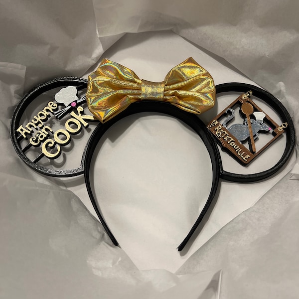 Remy Ratatouille-inspired 3D Printed Handpainted Disney Ears Headband ...
