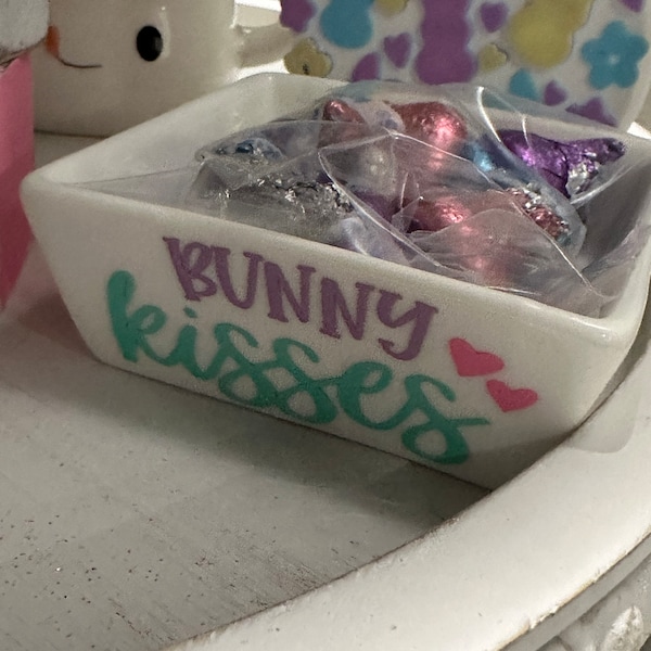 Easter Tiered Tray, Easter Tiered Tray Decor, Bunny Kisses, Tiered Tray ...