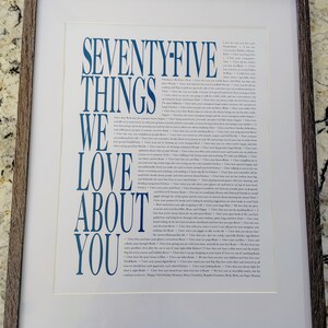 100 REASONS We Love You Personalized 100 Things We Love About - Etsy