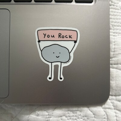 You Rock Vinyl Sticker // Cute Sticker // You Rock Sticker - Etsy