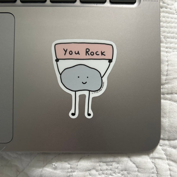 You Rock Vinyl Sticker // Cute Sticker // You Rock Sticker - Etsy