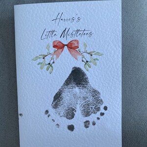 Boho Pampas Grass Baby Footprint Kit Personalised New Baby | Etsy UK