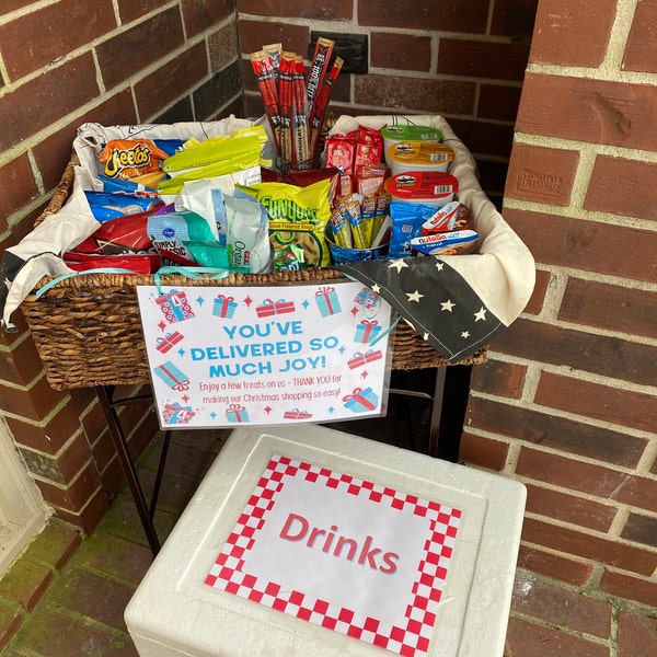 Delivery Driver Thank You Printable Sign, Package Delivery Printable ...