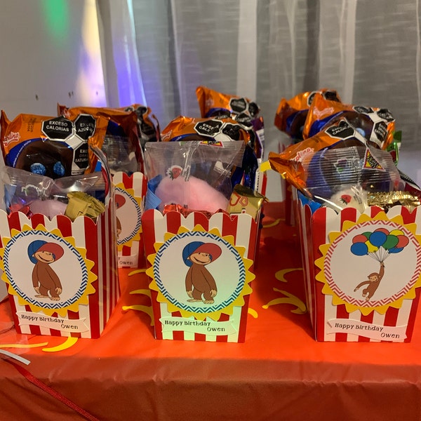 Curious George Popcorn Boxes Curious George Treat Boxes-curious George ...