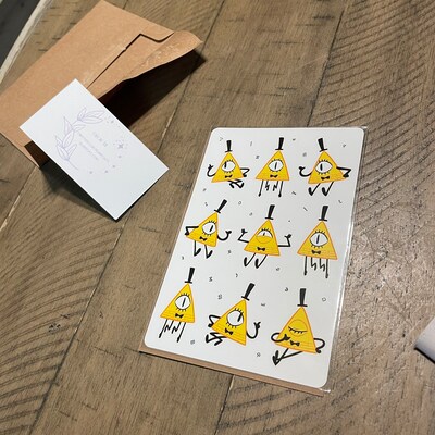 Bill Cipher Sticker Sheet - Etsy