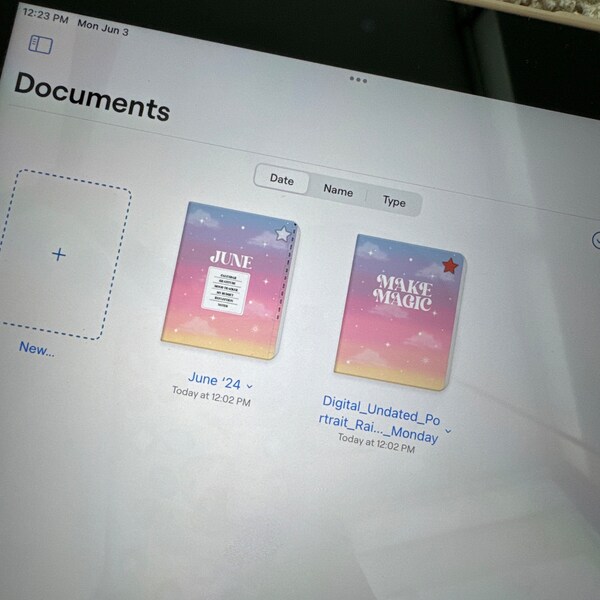 Goodnotes Template, Yearly Digital Calendar, Undated Digital Planner ...