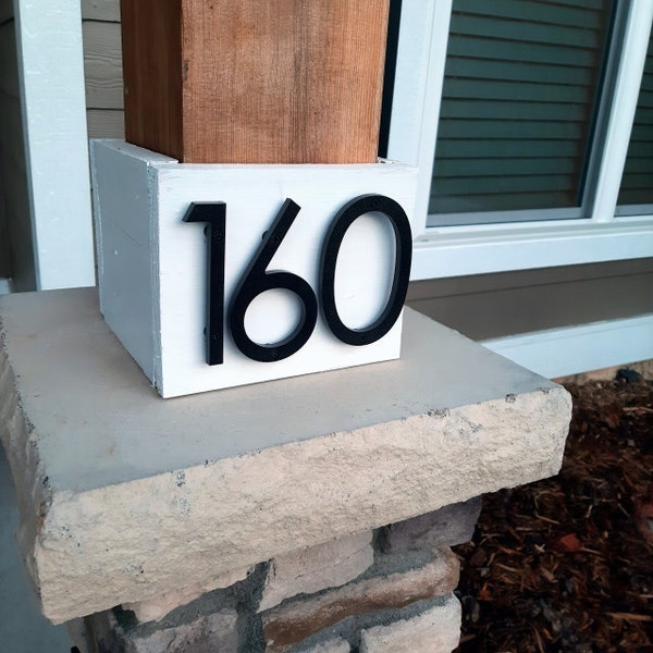 4 Inch Modern Plastic House Numbers Letters - Etsy