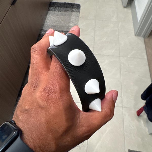 Bulky Spiked Cuffs | Choker Bracelet Bicep Cuffs | Spiked Jewelry ...