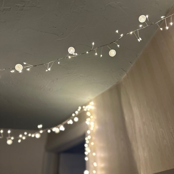 Autumnal Fairy Lights With Crackling Crystals, Waterproof Fairy Lights ...