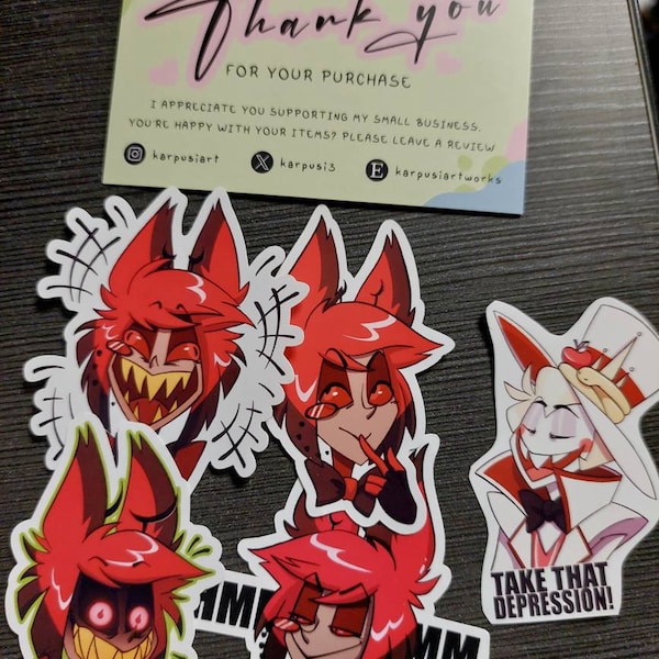 Vinyl Sticker Hazbin Hotel Vox TV Demon - Etsy