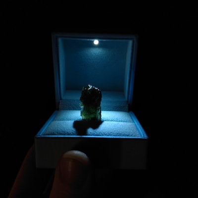 New Custom Made Green Lantern LED Ring Box Fancy Mahogany Wood - Etsy