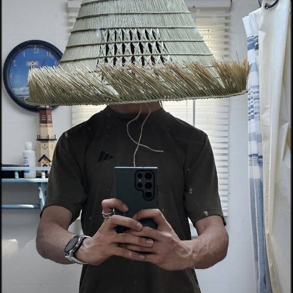 Samurai Igusa Rush Hat Kasa Rouningasa Japan National Crafter Made FREE ...