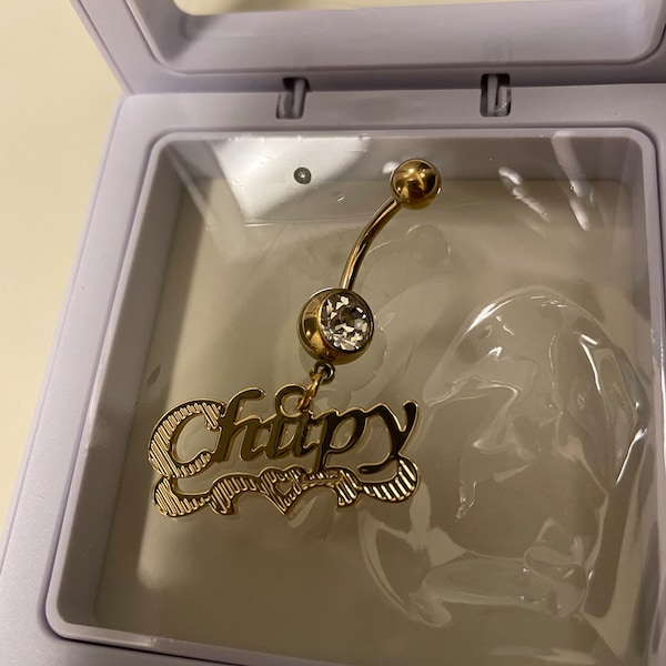 Custom Belly Button Ring,name Navel Belly Rings,belly Ring Dangle ...