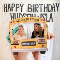 Van Photo Booth Frame Hippie Van Photo Booth Prop Custom Photo Booth ...
