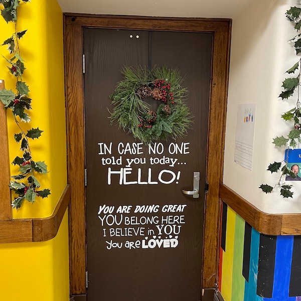 Classroom Door Decal Decor Positive Affirmations in Case No One Told ...
