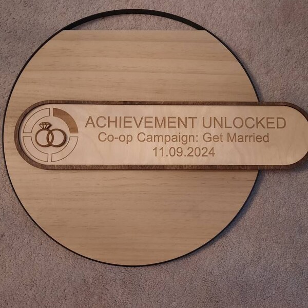 Achievement Unlocked Custom Achievement Sign Nerdy Gift for Him Gamer ...