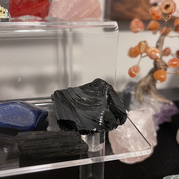 Rough Black Obsidian Natural Stones: Choose How Many Pieces (premium ...