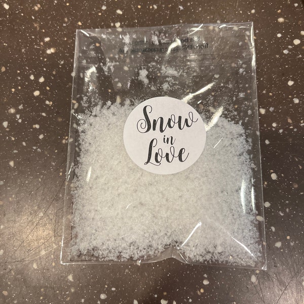 Snow Confetti Packets & Stickers Water Soluble Snowfetti® DIY Kit - Etsy