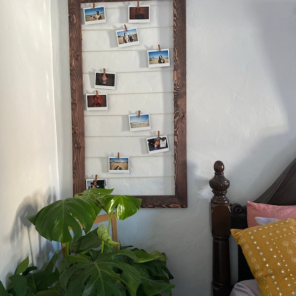 Distressed Vertical "44x23" Rustic Frame Picture Frame Collage. Photo ...