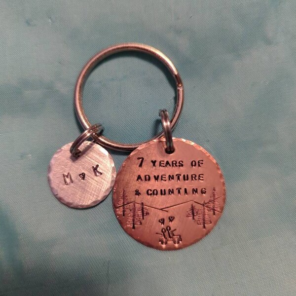Latitude and Longitude Keyring, Personalized Keychain, Handstamped ...