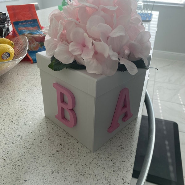 Baby Block Tower | Baby Box Tower Decoration | Gender Reveal ...