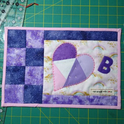 Vintage Heart Mug Rug Pattern Featuring Foundation Paper Piecing ...