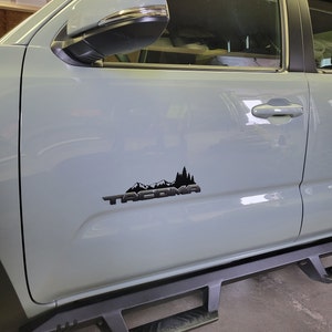 3rd Gen Tacoma Mountain Decal With Evergreens, Tacoma Mountain Decal ...