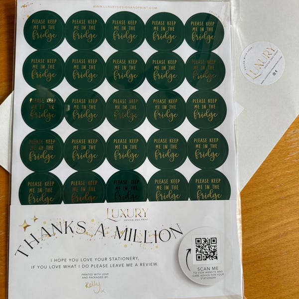 Elegant NAME and AGE BIRTHDAY Hand Foiled Stickers - Etsy UK