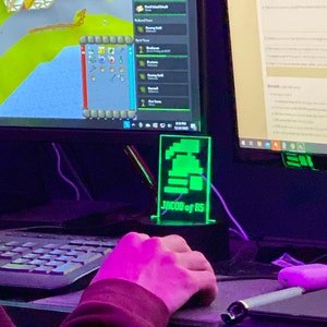 Runescape OSRS Ironman LED Desk Light - Etsy
