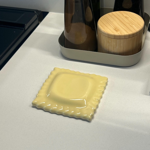 Ravioli Spoon Rest - Handmade Ceramic Kitchen Accessories - Etsy Canada