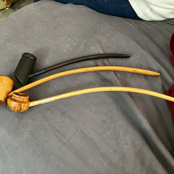 Churchwarden Pipe Gandalf Hobbit Style, Cherry Burl Urn Pipe - Etsy