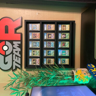 Graded Card Display Case for Slabs Card Display Shelf 7 Card Display ...