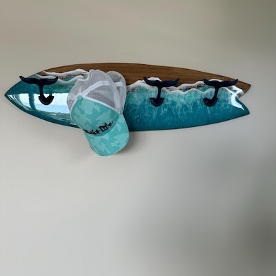 River Surfboard, Live Edge Black Walnut Wood, Epoxy Resin Surfboard - Etsy