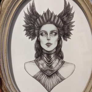 Athena Fine Art Print Greek Goddess of War and Wisdom Pagan Mythology ...